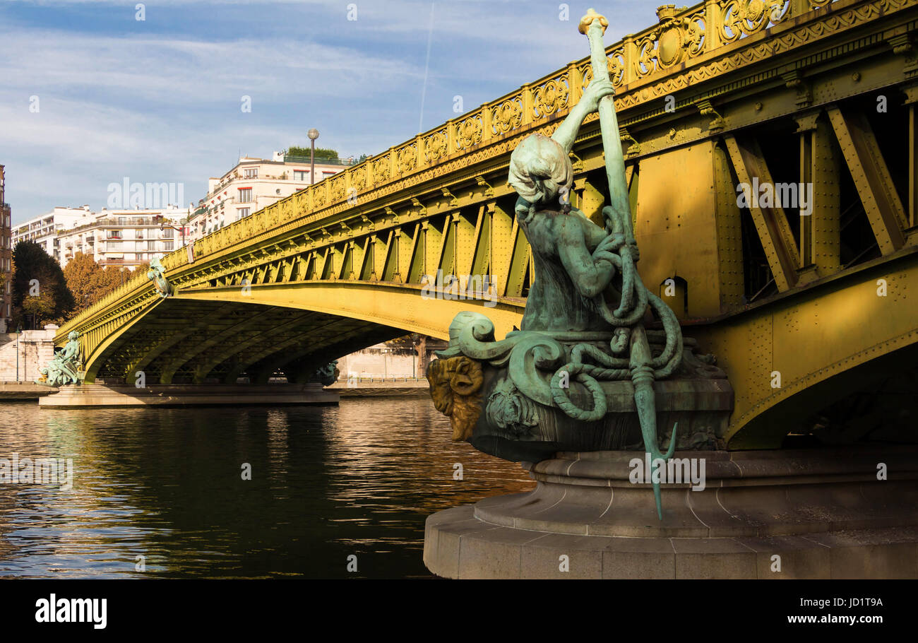 The famous Mirabeau bridge,Paris France Stock Photo - Alamy