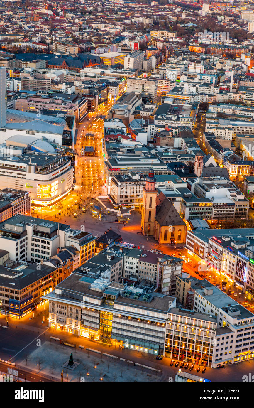 city, town, sunset, germany, german federal republic, skyline, aerial ...