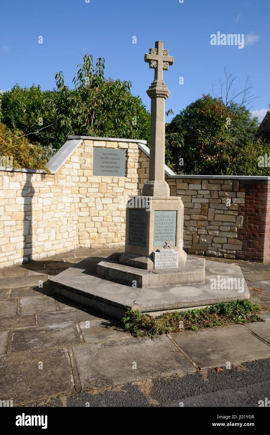 War Memorial, Little Kimble, Buckinghamshire Stock Photo - Alamy