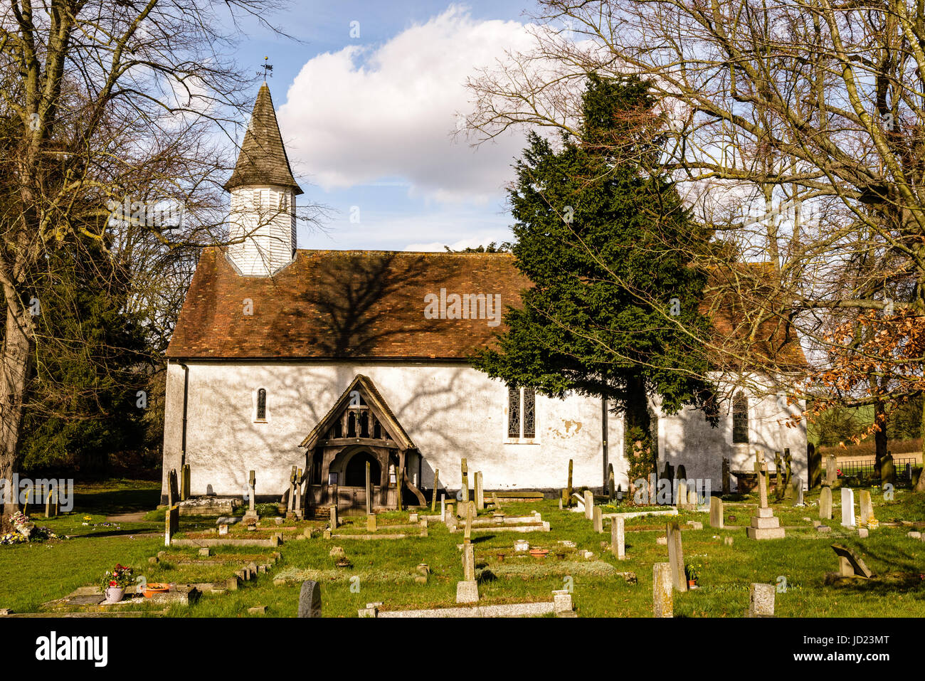 St Marys Church, Fawkham Valley Road, Fawkham, Kent, England Stock ...