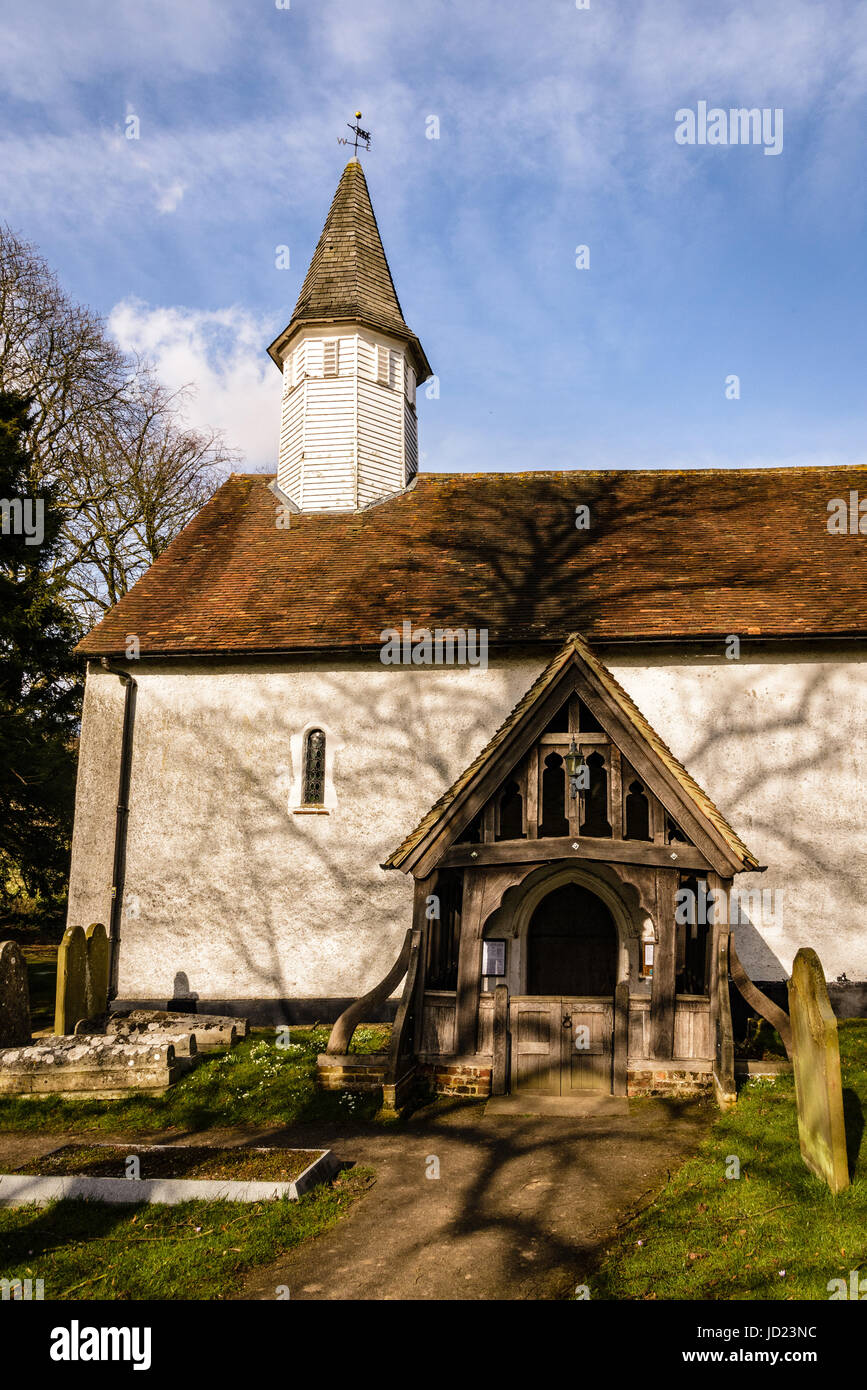 St Marys Church, Fawkham Valley Road, Fawkham, Kent, England Stock ...