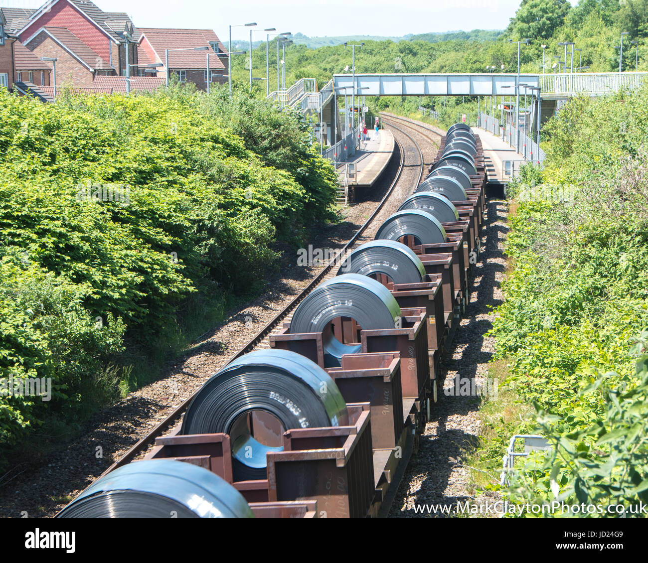 Steel coil train hi-res stock photography and images - Alamy