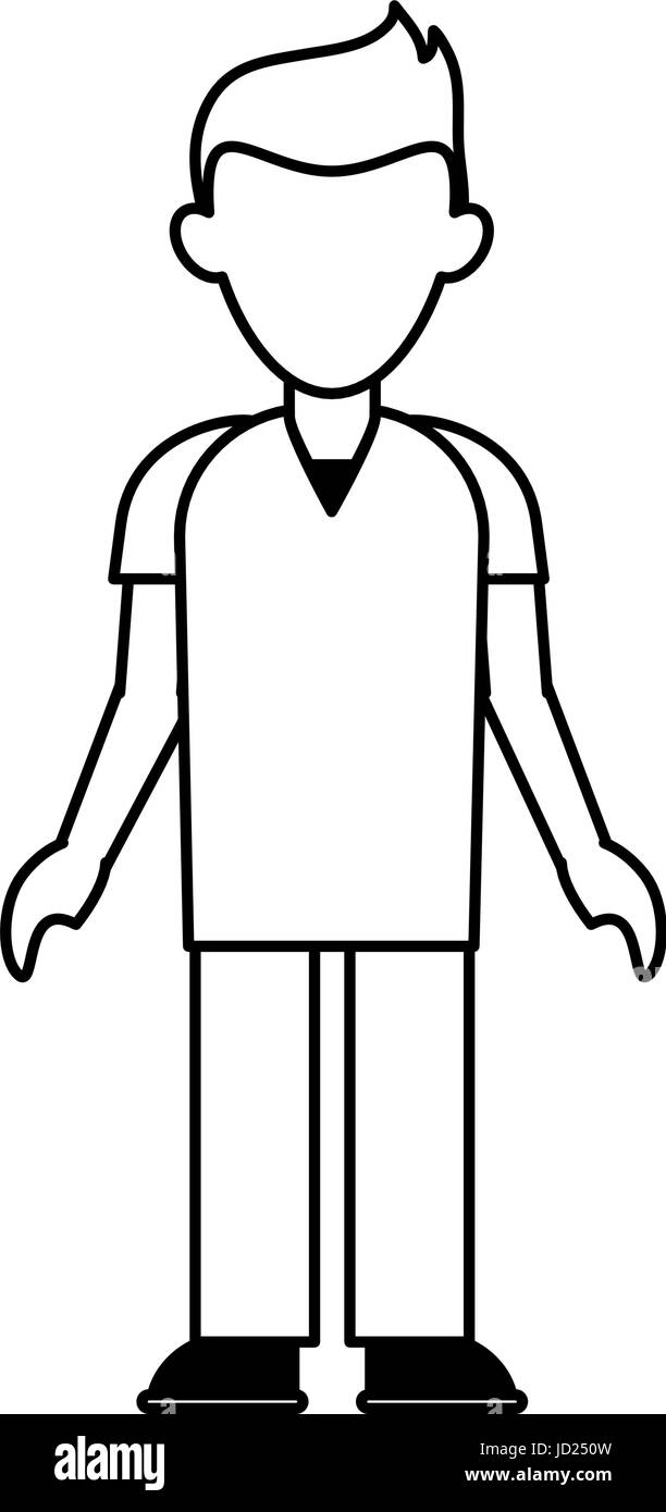 Faceless image young male Cut Out Stock Images & Pictures - Alamy