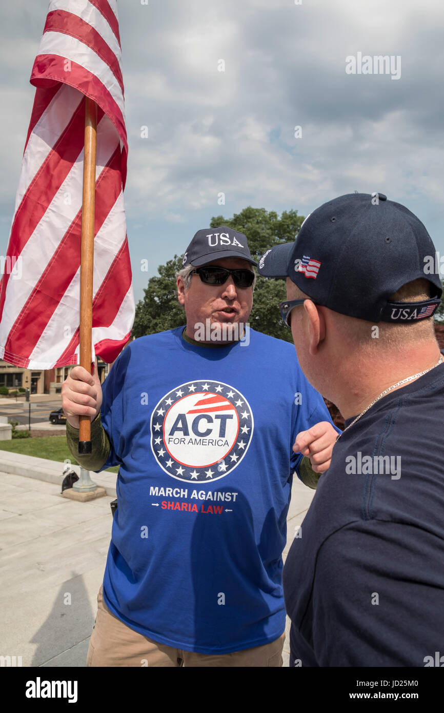Harrisburg, Pennsylvania - About 50 members of ACT for America rallied ...