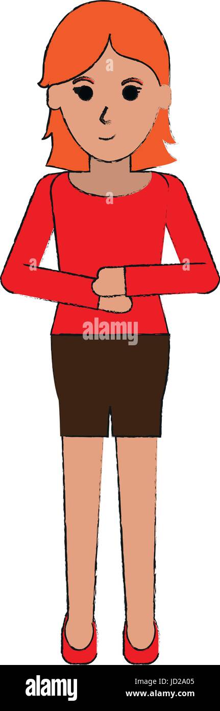 happy woman dressed in professional outfit icon image Stock Vector ...