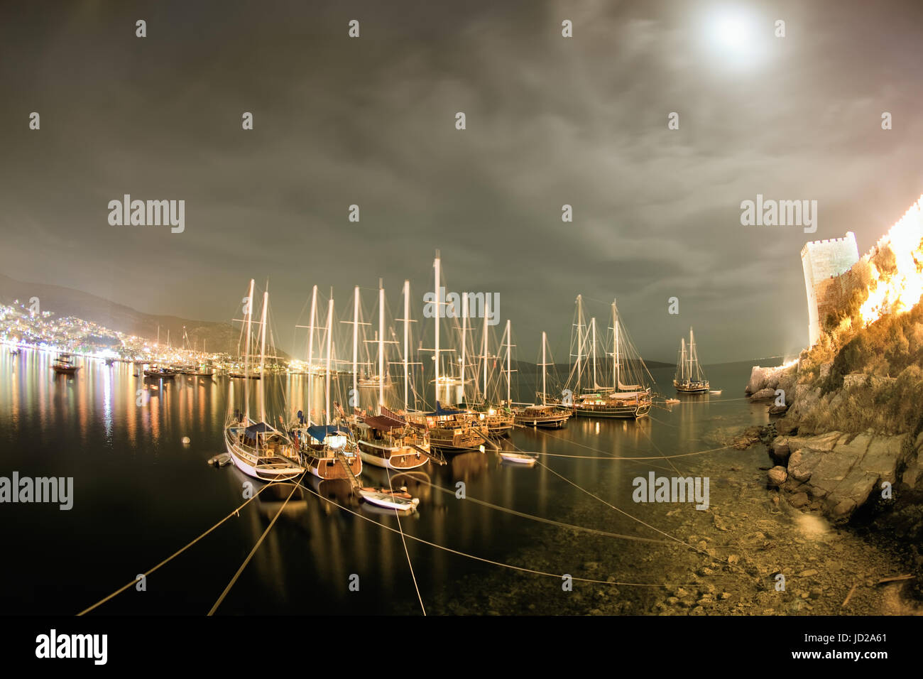 Bodrum at night time Stock Photo - Alamy