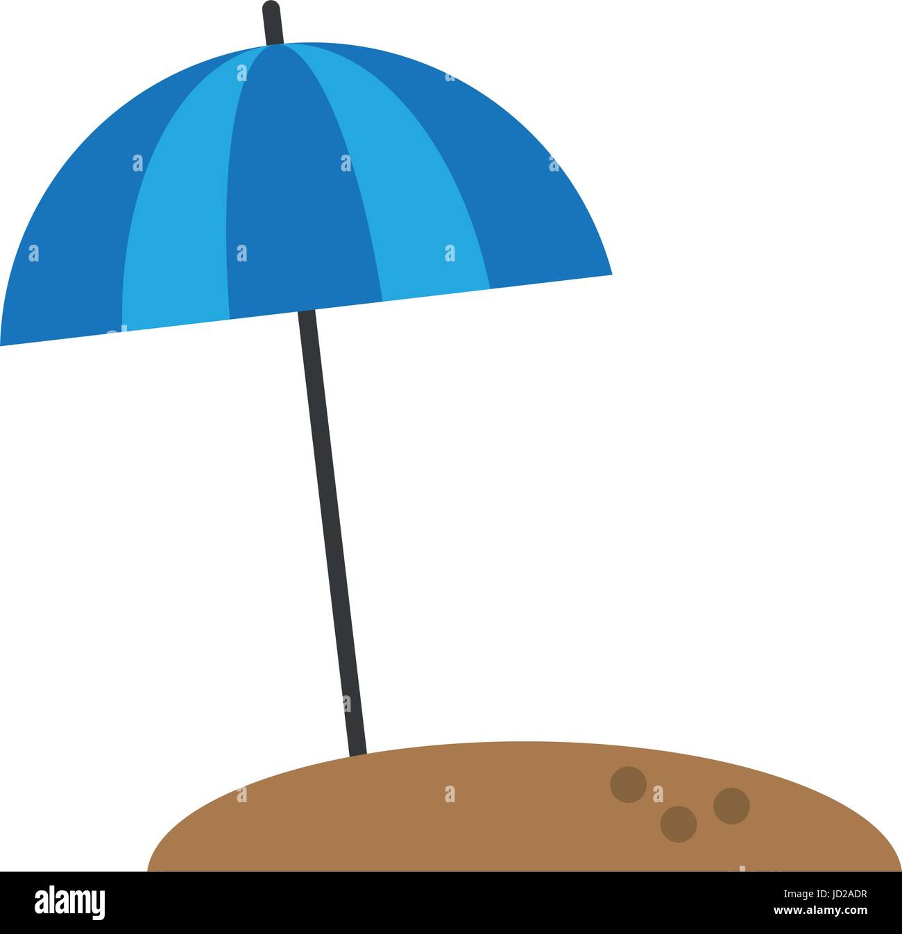 parasol on sand icon image Stock Vector Image & Art - Alamy