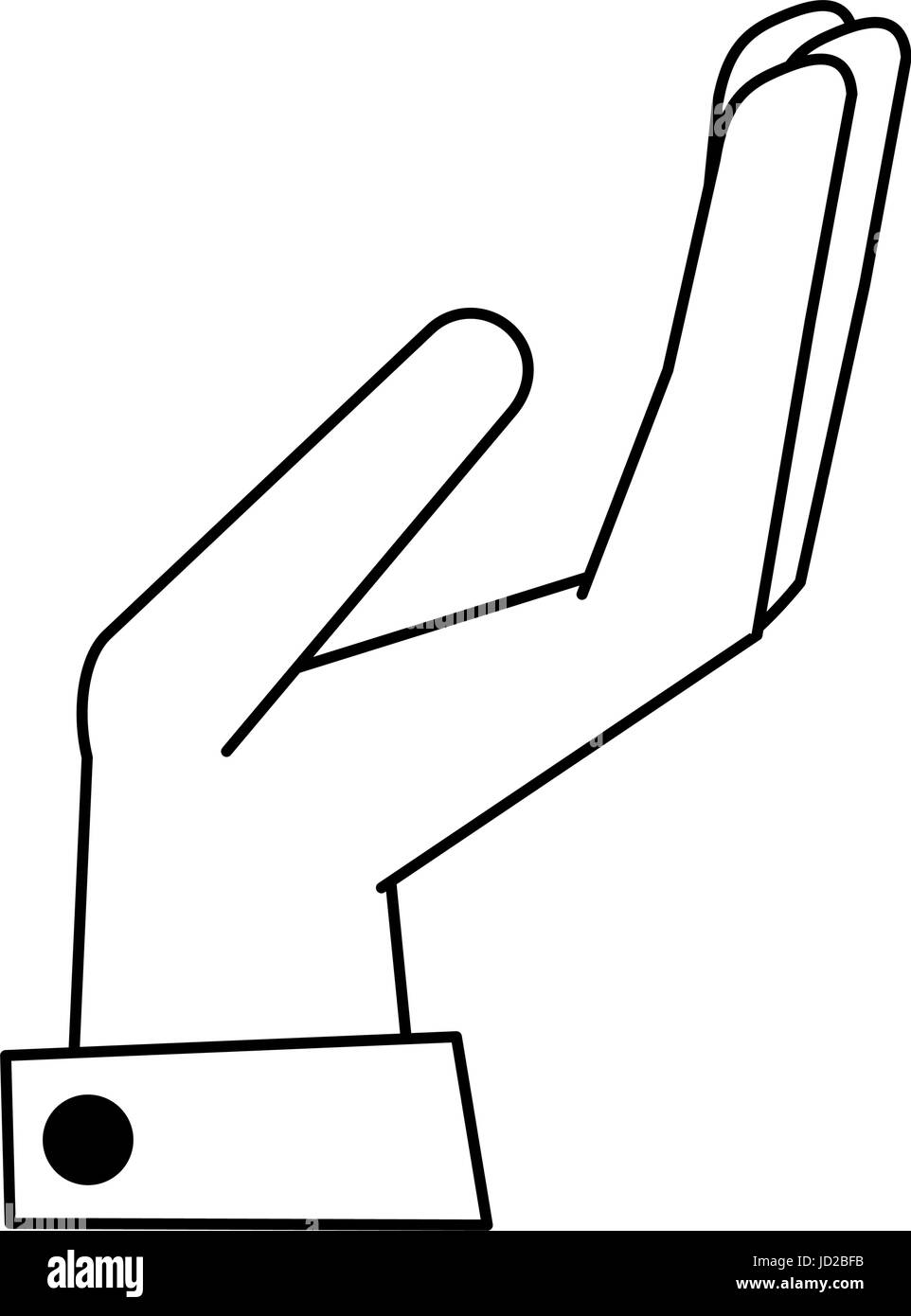 open hand in holding position icon image Stock Vector Image & Art - Alamy