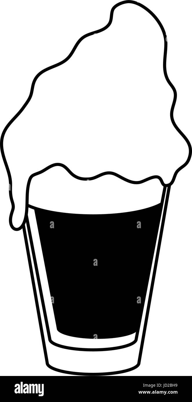 coffee beverage with whipped cream icon image Stock Vector Image & Art ...