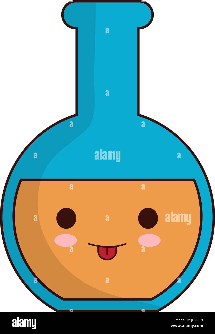 kawaii chemical flask icon Stock Vector Image & Art - Alamy