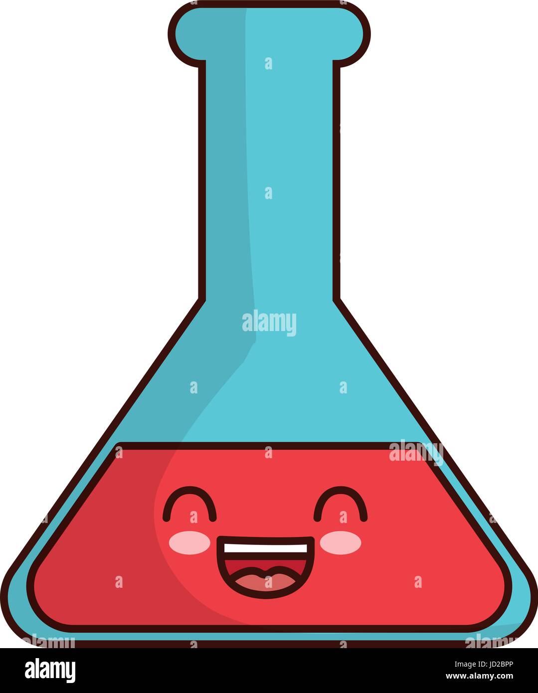 kawaii chemical flask icon Stock Vector Image & Art - Alamy