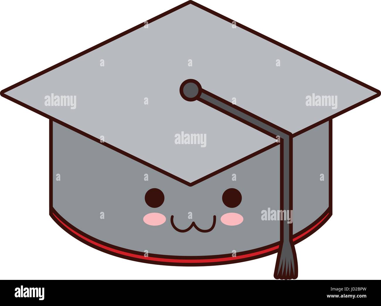 Kawaii graduation cap icon hi-res stock photography and images - Alamy