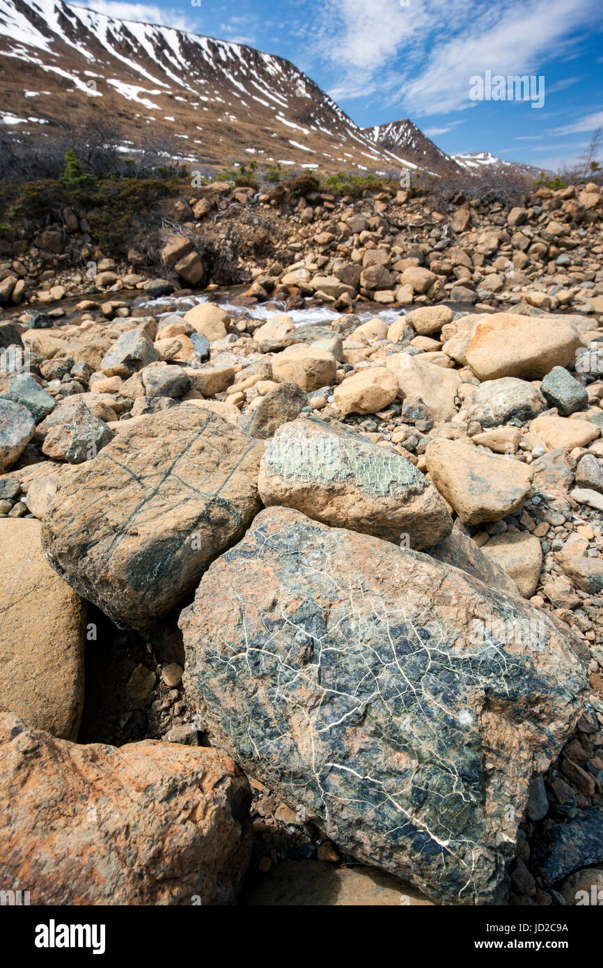 Tablelands, Gros Morne National Park, near Woody Point, Newfoundland ...