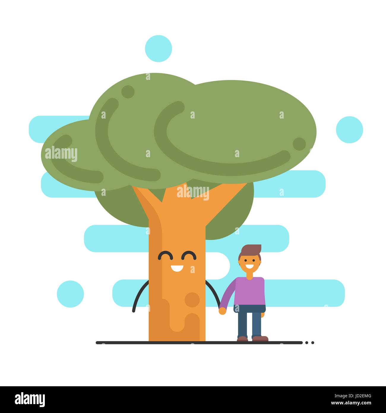 Person holding leaf Stock Vector Images - Alamy