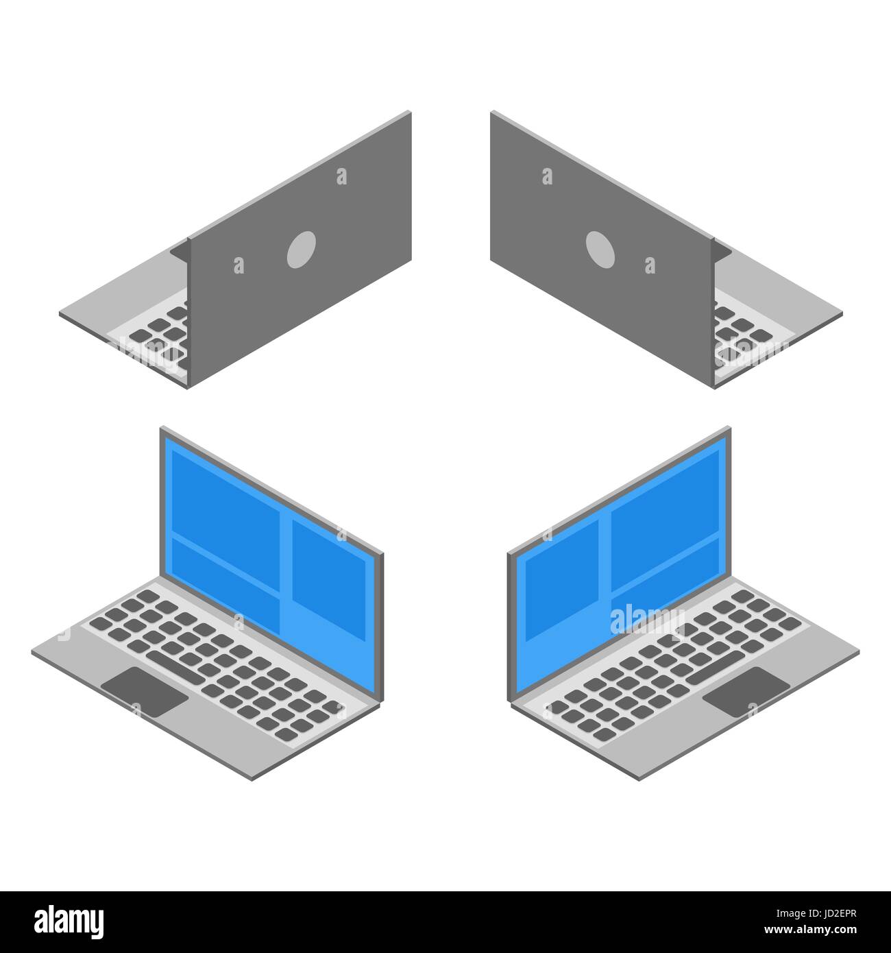 Vector illustration of isometric laptop Stock Vector Image & Art - Alamy