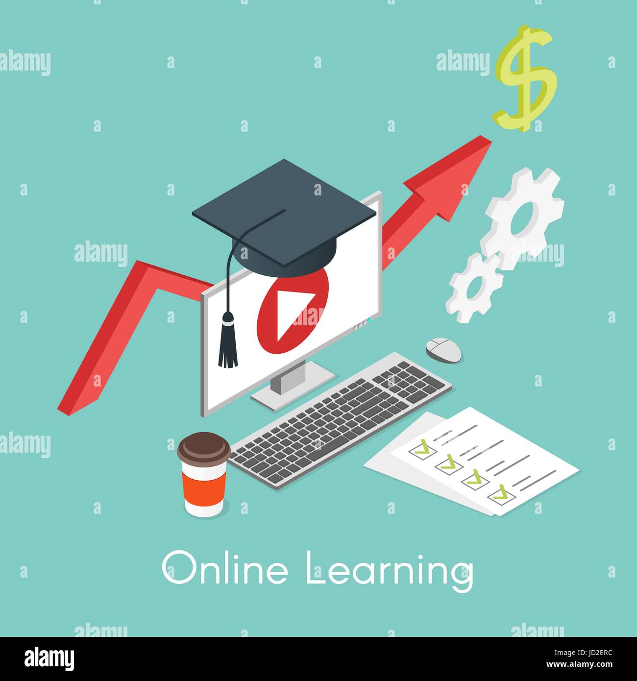 Vector isometric concept for online learning, education and self ...