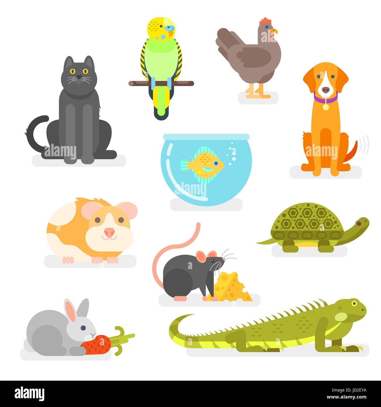 Dog cat hamster rabbit Stock Vector Images - Alamy