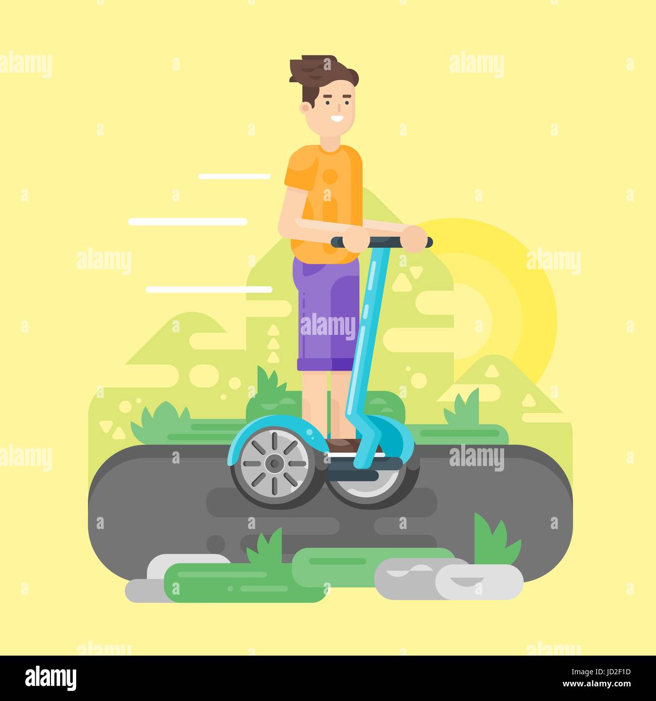 Two wheeled vehicle hi-res stock photography and images - Alamy