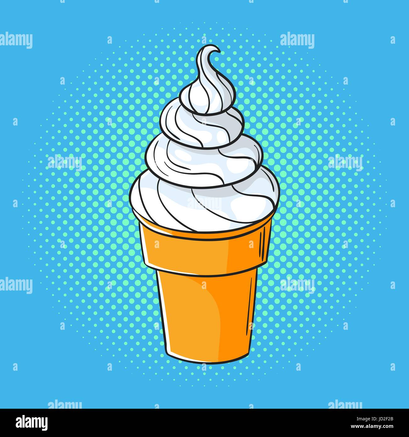 Comic ice cream sign hi-res stock photography and images - Alamy