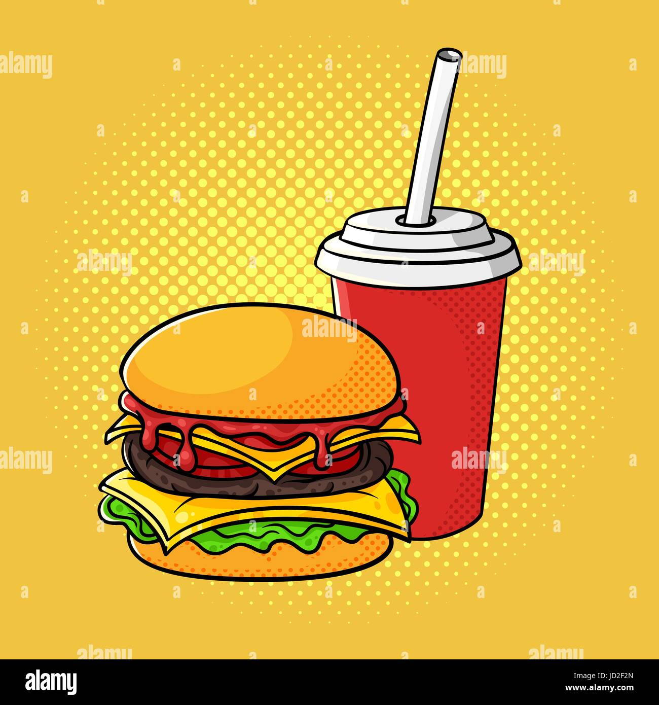 Pop Art Hamburger