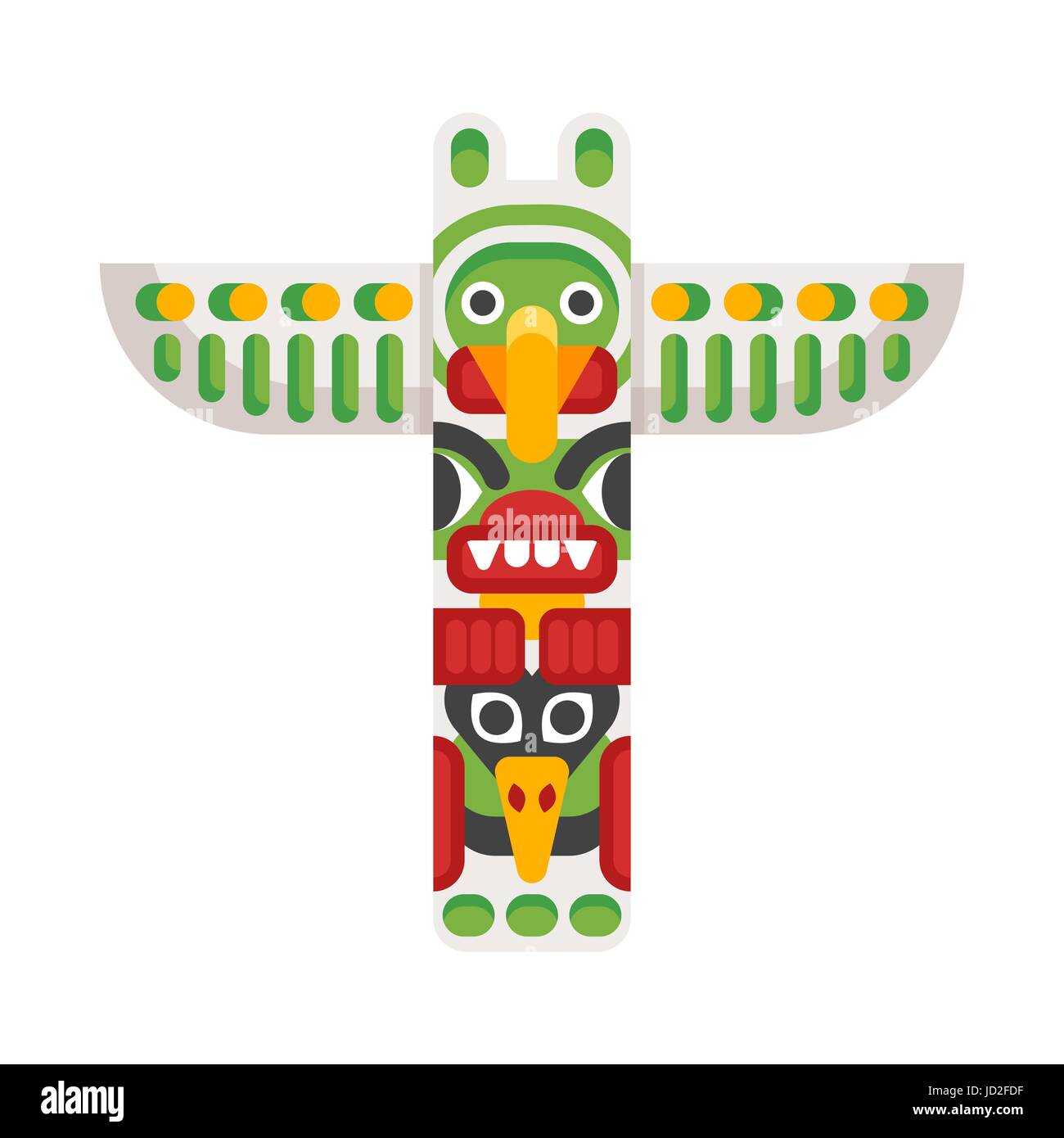 Totem pole Cut Out Stock Images & Pictures - Alamy