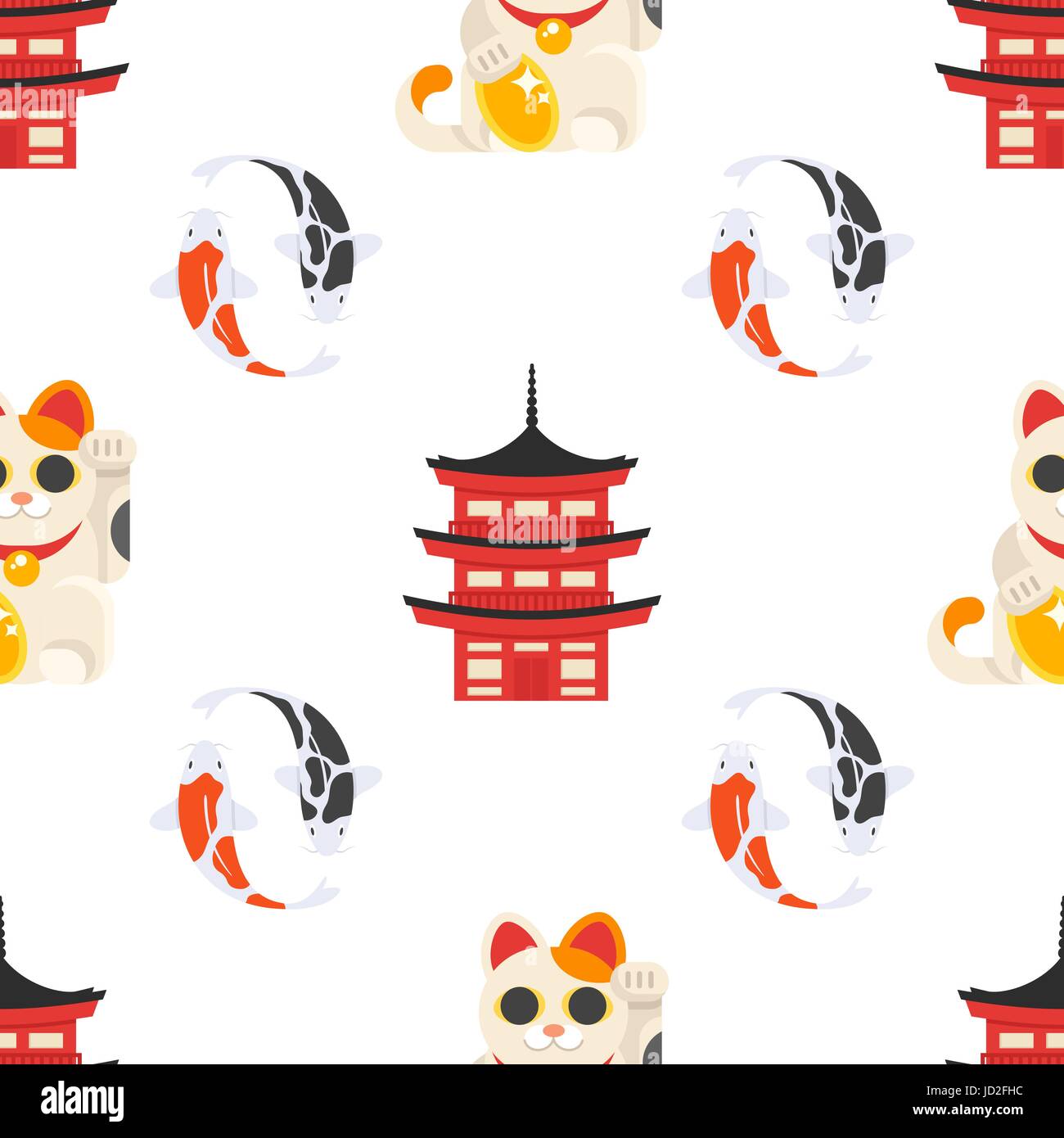 Japanese maneki neko cat Stock Vector Images - Alamy