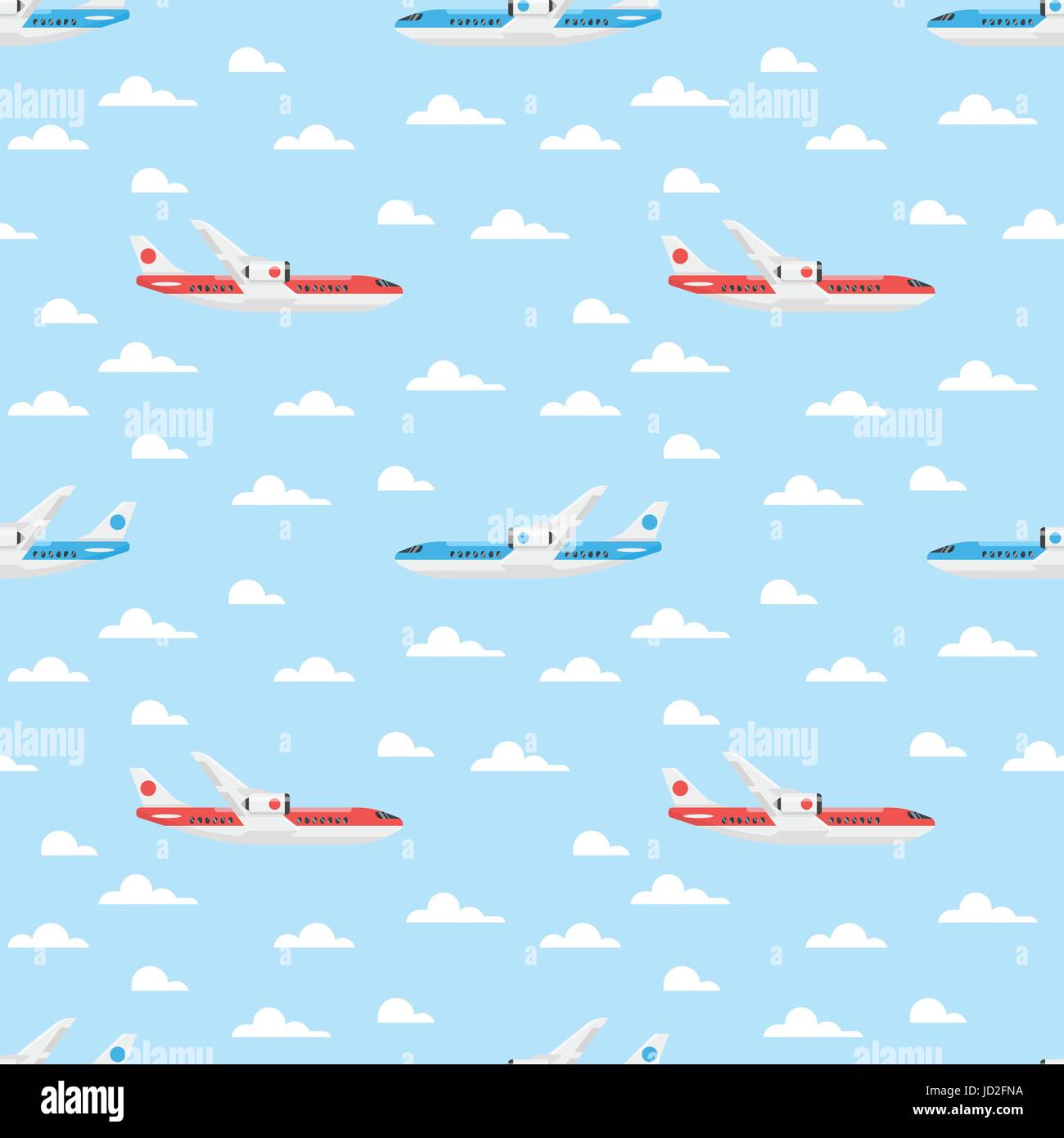 Airplane pattern textile hi-res stock photography and images - Alamy