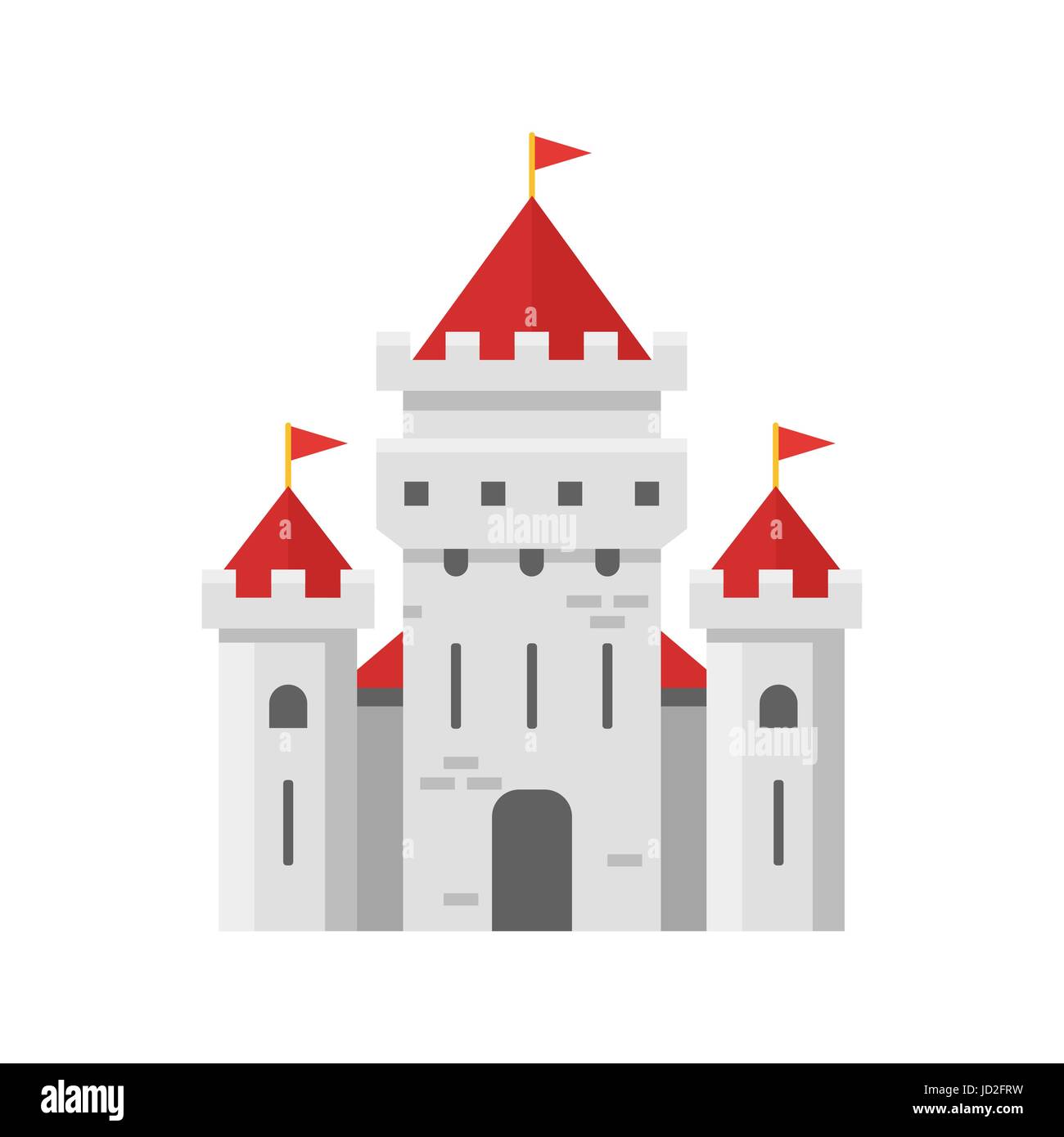 Fairytale pink castle on Stock Vector Images - Alamy