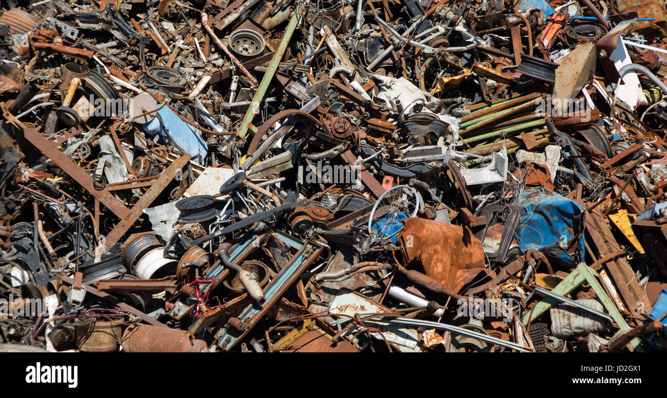 Scrap metal ready to be recycled Stock Photo - Alamy