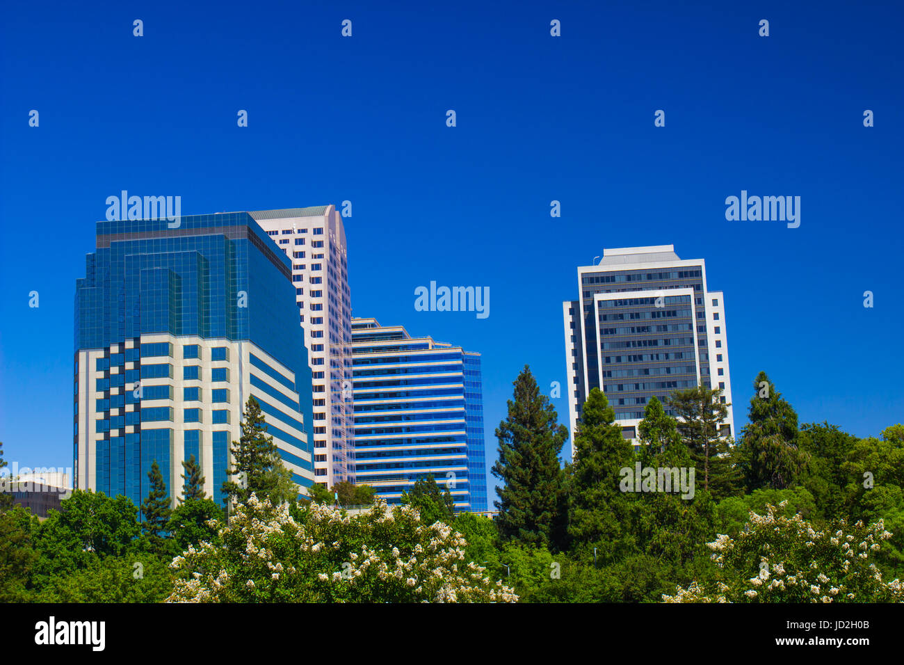 Modern Buildings In City Skyline Stock Photo - Alamy