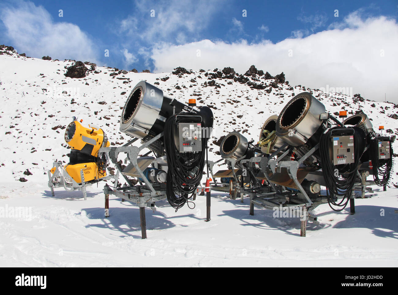 Group snow making machines hi-res stock photography and images - Alamy