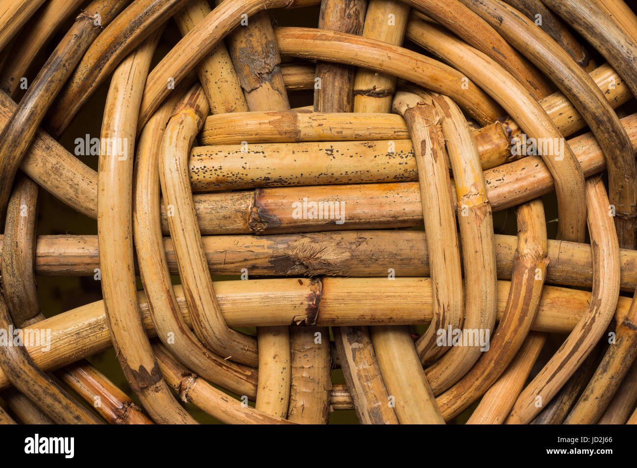 Centre of some cane work, show the strength the cane been woven ...