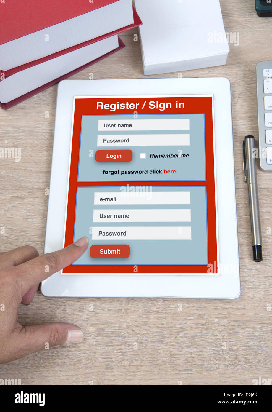 Online registration hi-res stock photography and images - Alamy