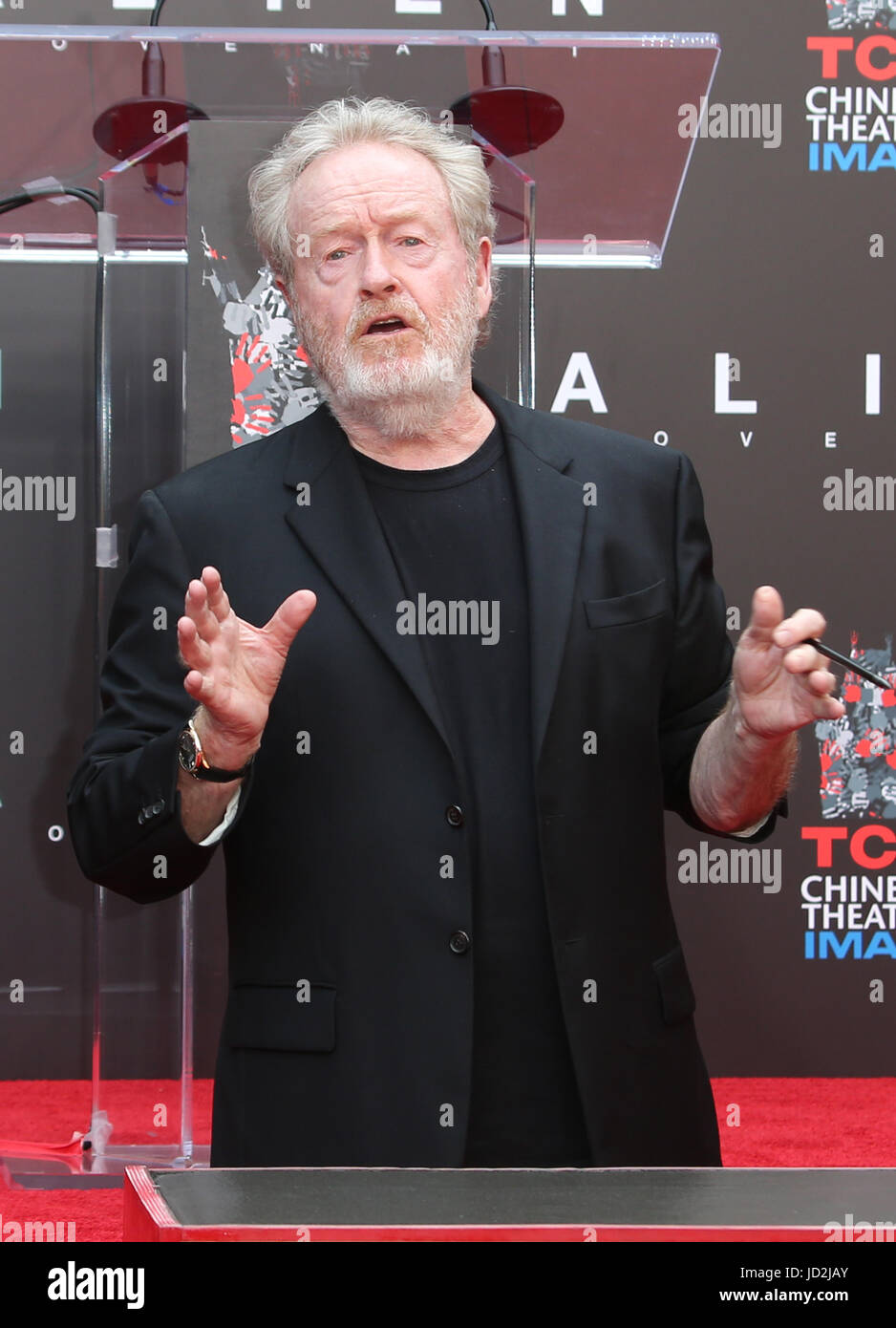 Sir Ridley Scott Hand and Footprint Ceremony Featuring: Sir Ridley ...