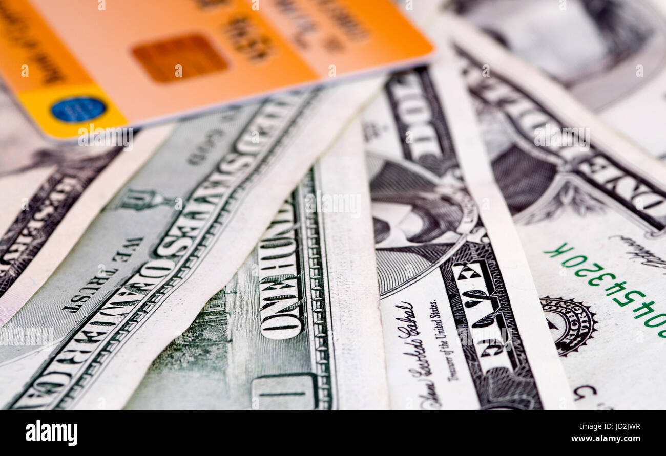 Shopping card dollar bill hi-res stock photography and images - Alamy