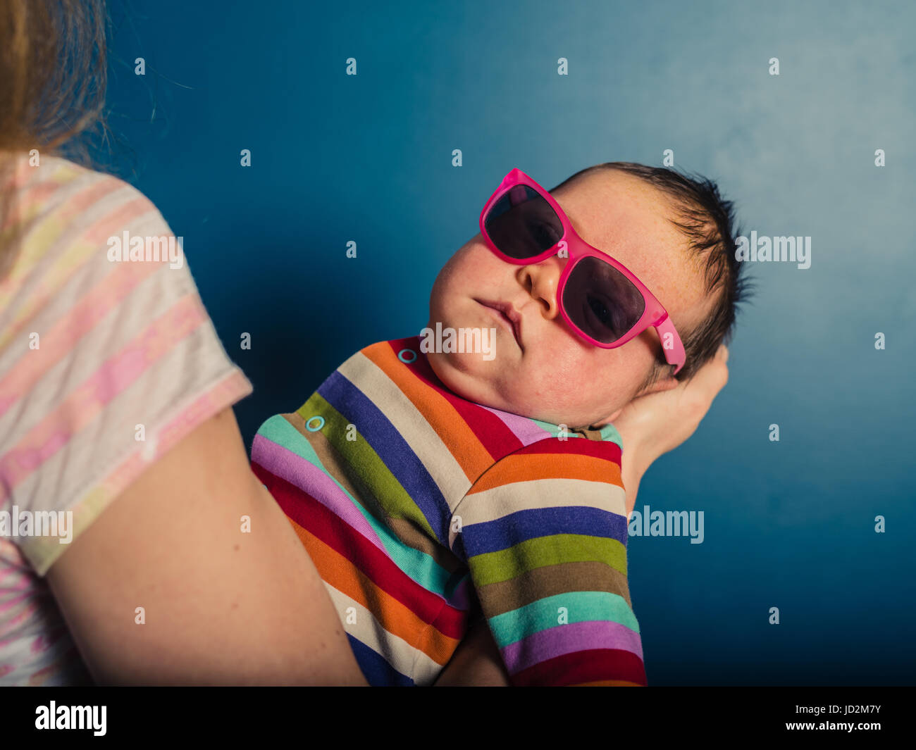 A super cool baby boy is wearing sunglasses Stock Photo - Alamy