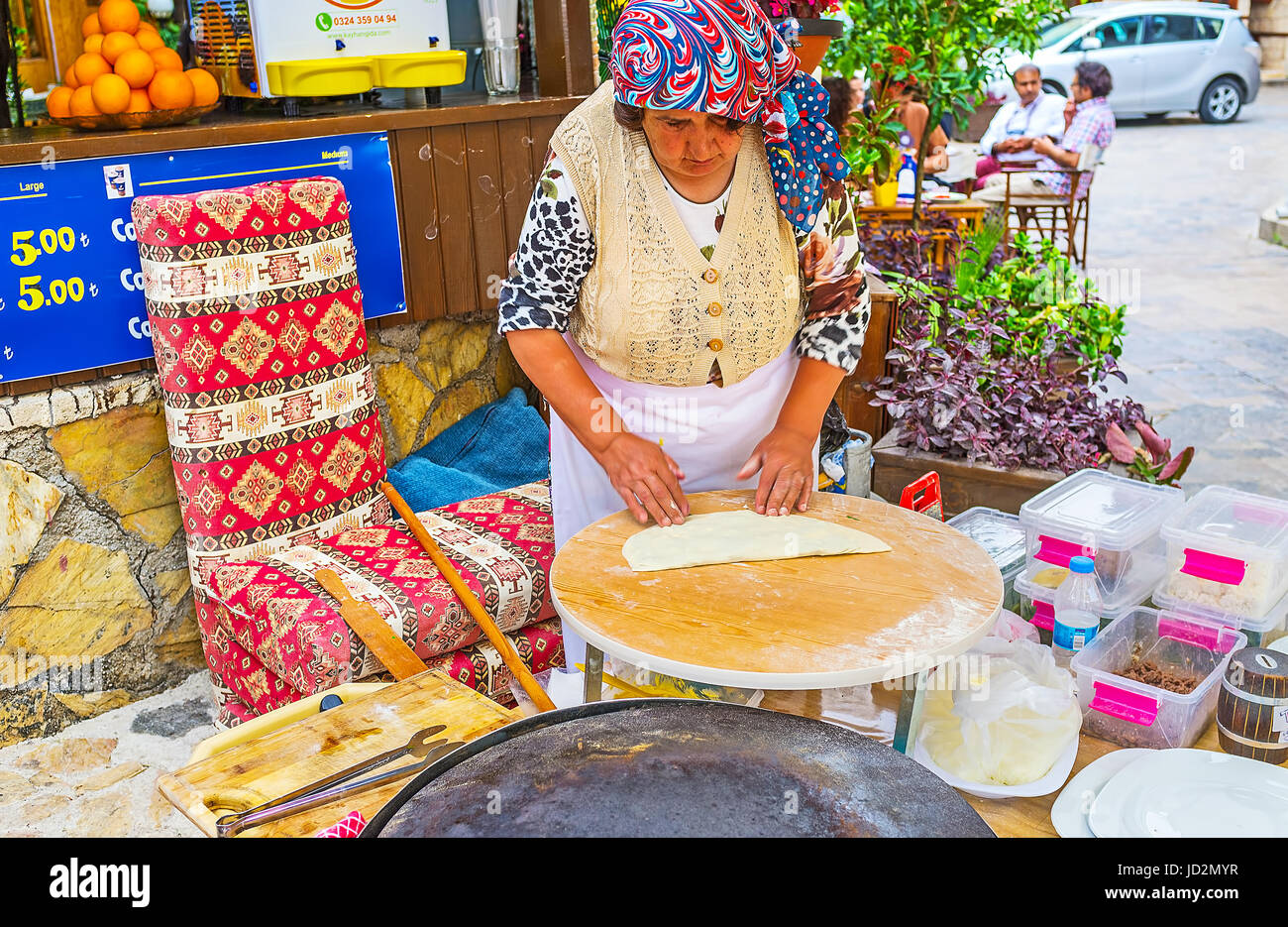 Elderly Turkish Woman In Traditional High Resolution Stock Photography ...