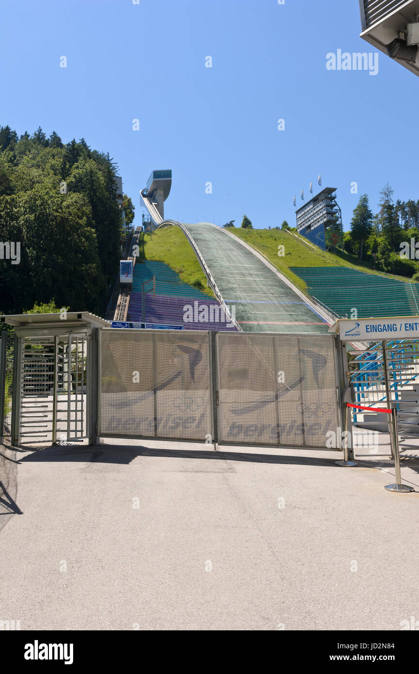 The Ski Slope of Bergisel Olympic Stadium, Innsbruck, Austria Stock ...