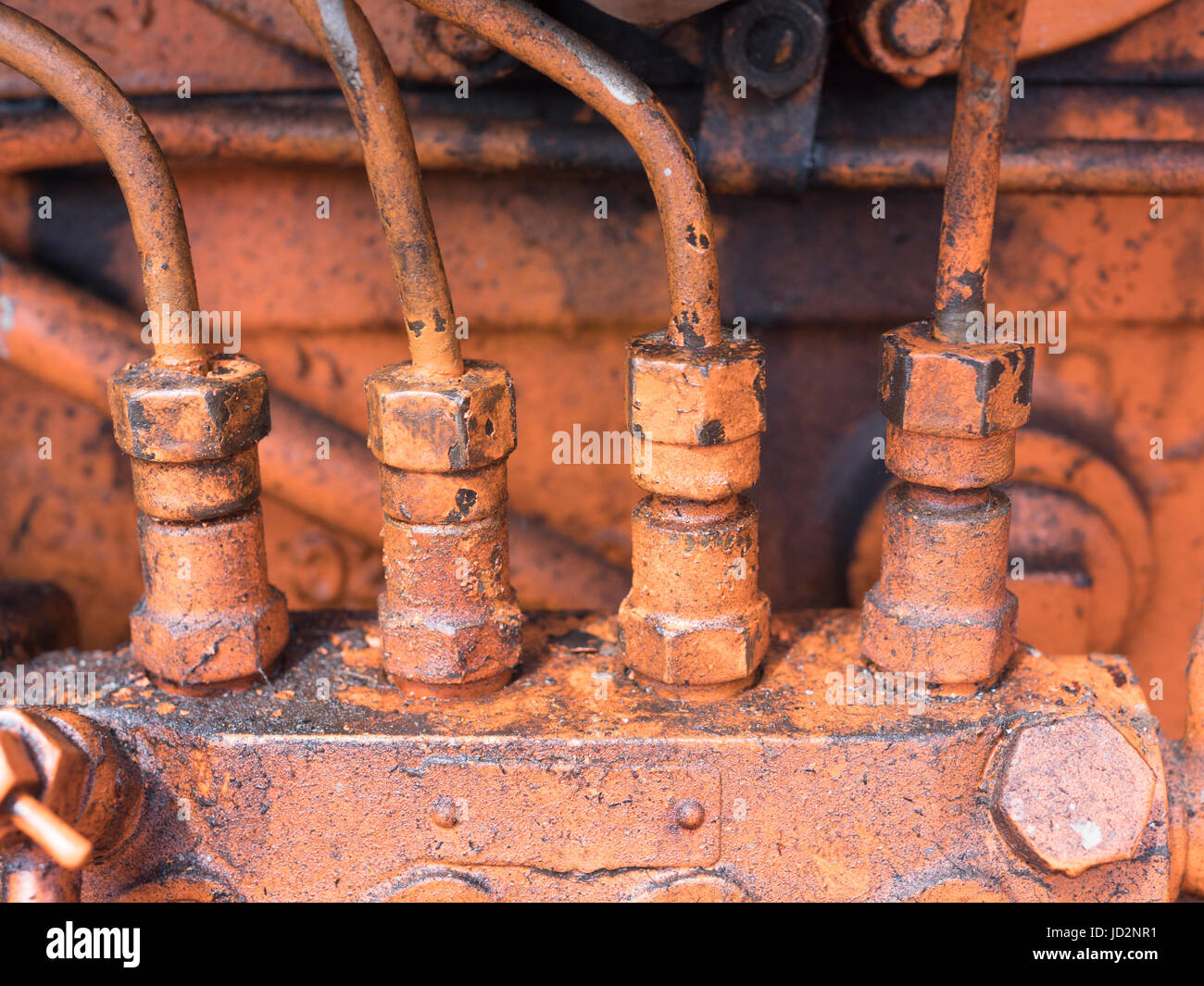 A perkins diesel marine engine Stock Photo - Alamy