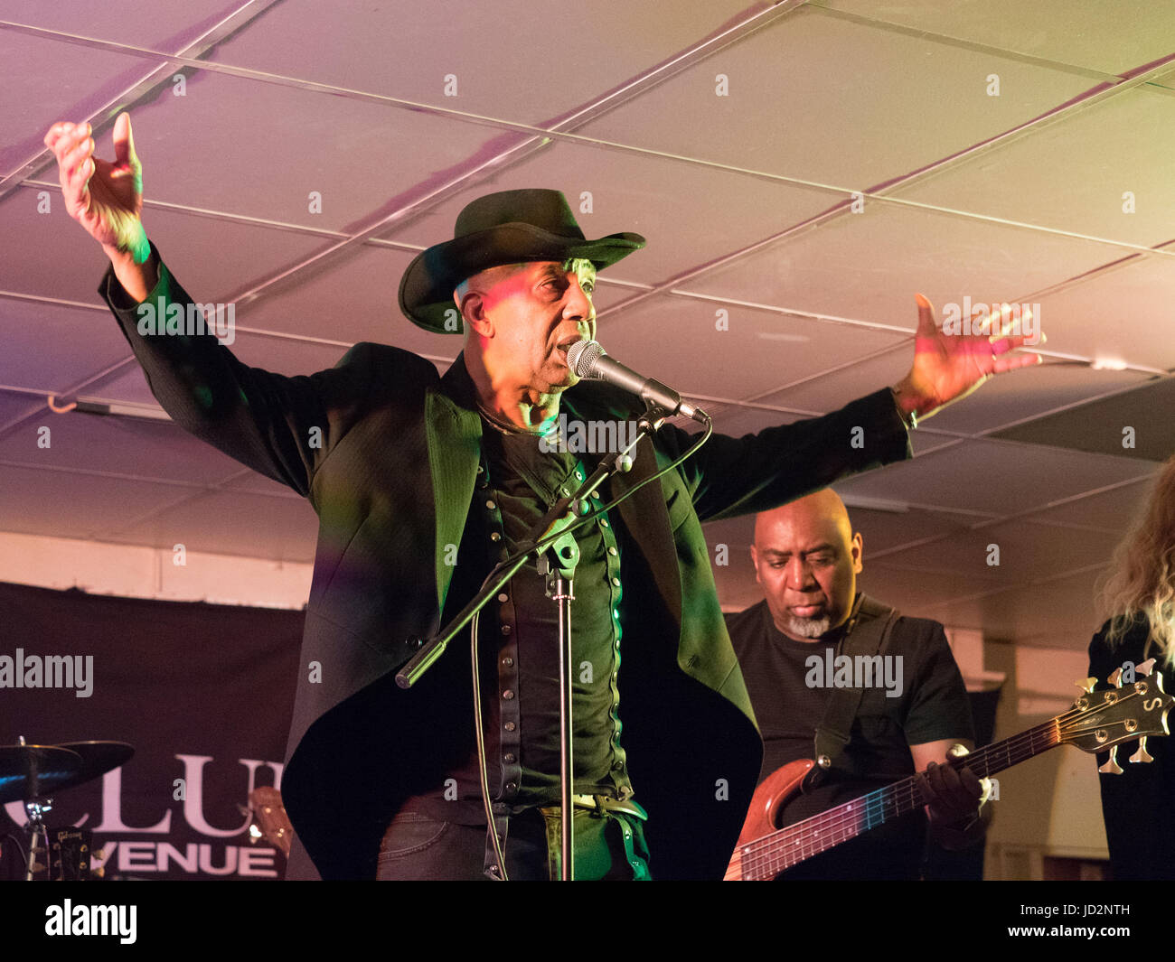 Marcus Malone, the blues rock singer at the Boom Boom Club, Sutton ...