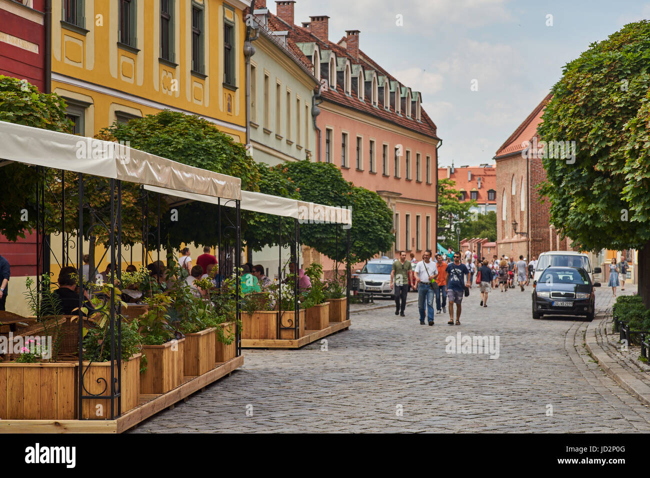 Cathedral Street Katedralna Wroclaw Ostrow Tumski Stock Photo - Alamy