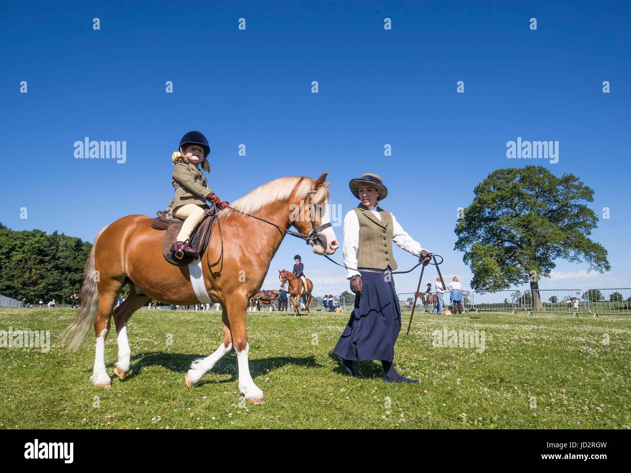 Rebecca Adams with her daughter Fenella Adams riding Dukes Hill Dancing ...