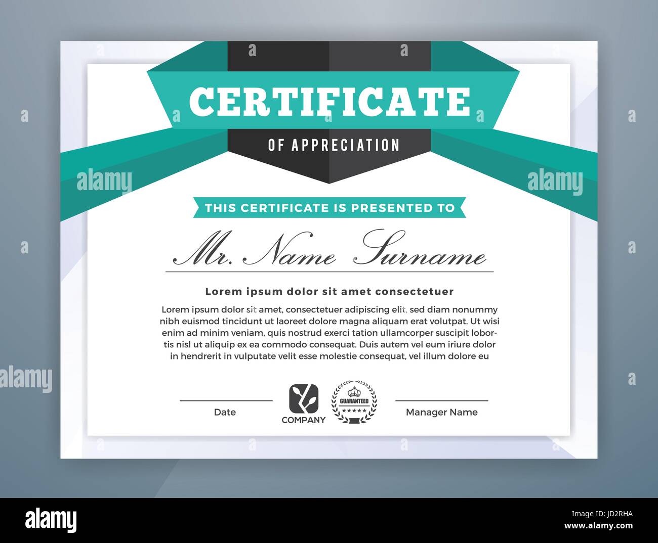 Multipurpose Modern Professional Certificate Template Design for Print ...