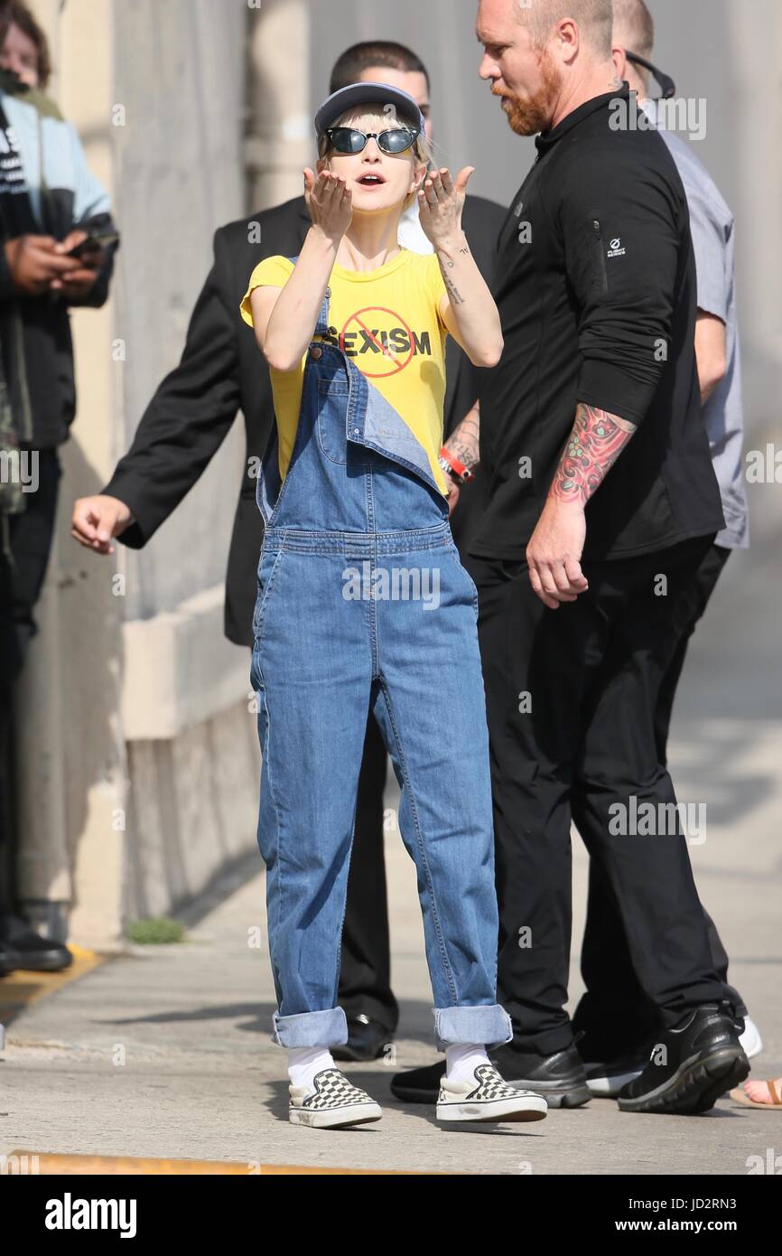Hayley Williams of the band Paramore seen having a bit of fun at the ...
