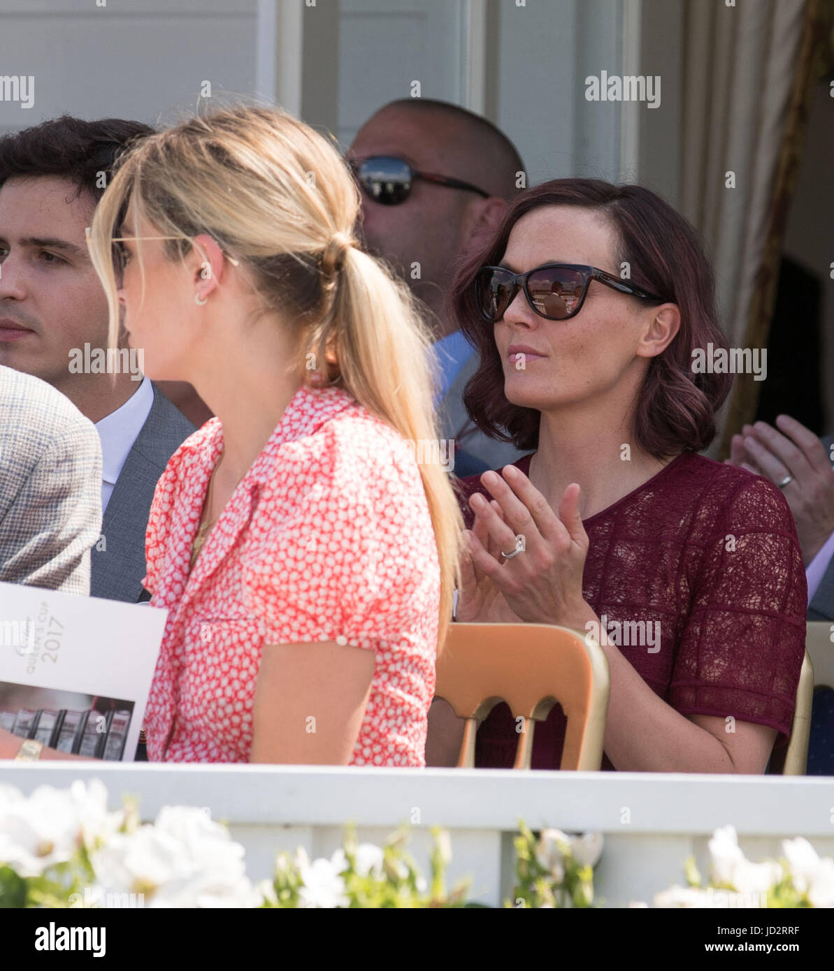 Model Jessica Hart and Victoria Pendleton (right )attend the Cartier ...