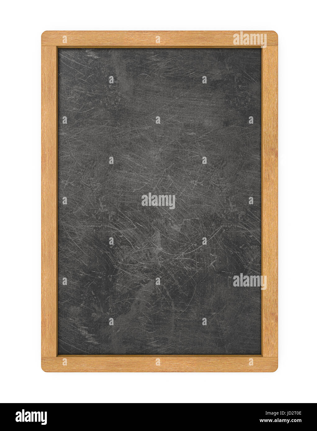3D render of Chalkboard with wooden frame. Scratched and worn texture ...