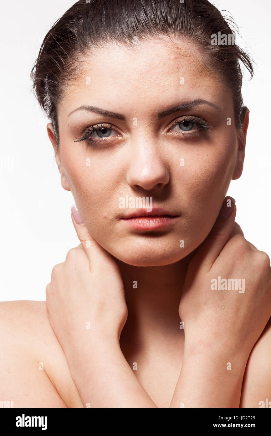 Beautiful model in studio photo Stock Photo - Alamy