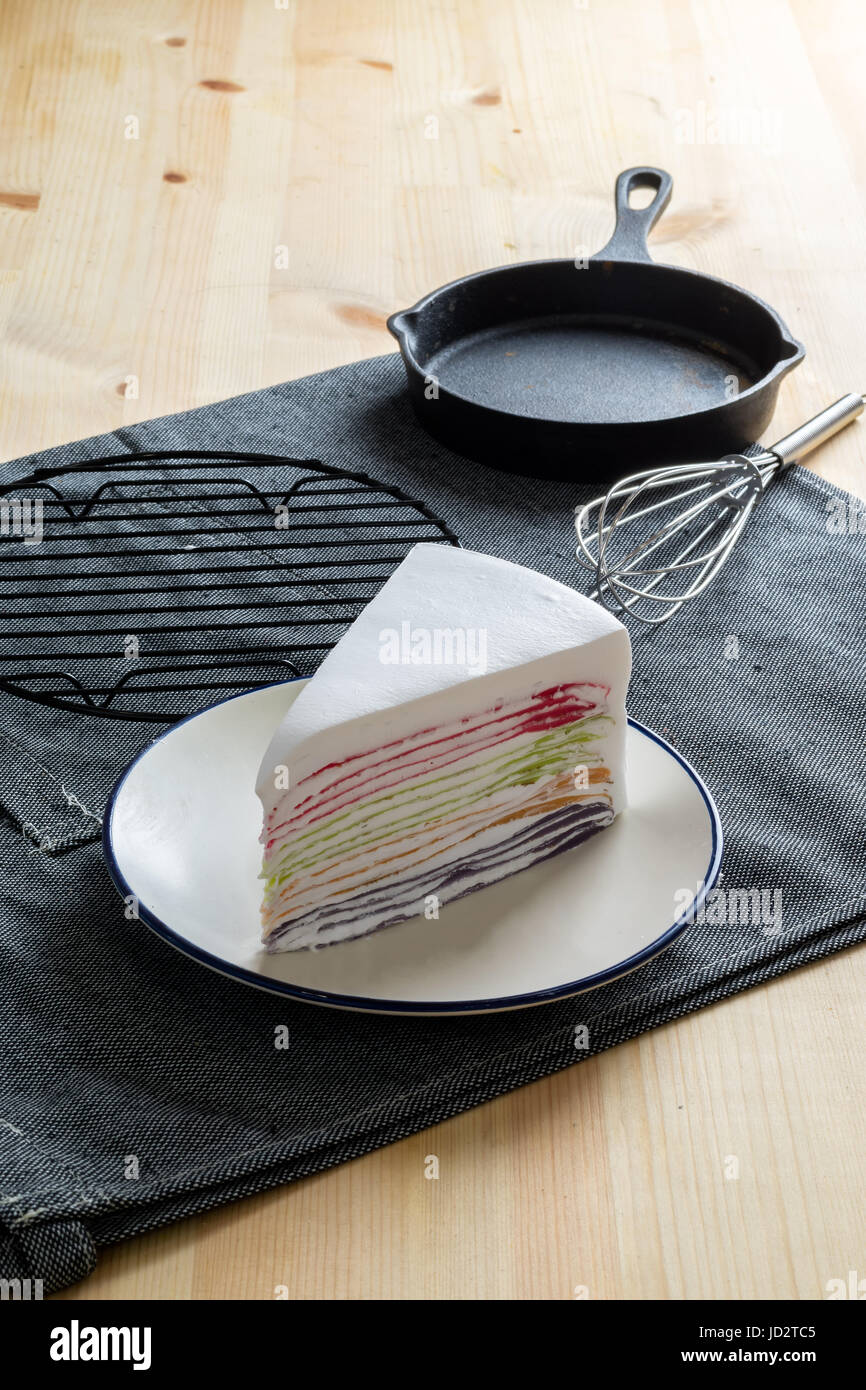 Green jam layer in cake hi-res stock photography and images - Alamy