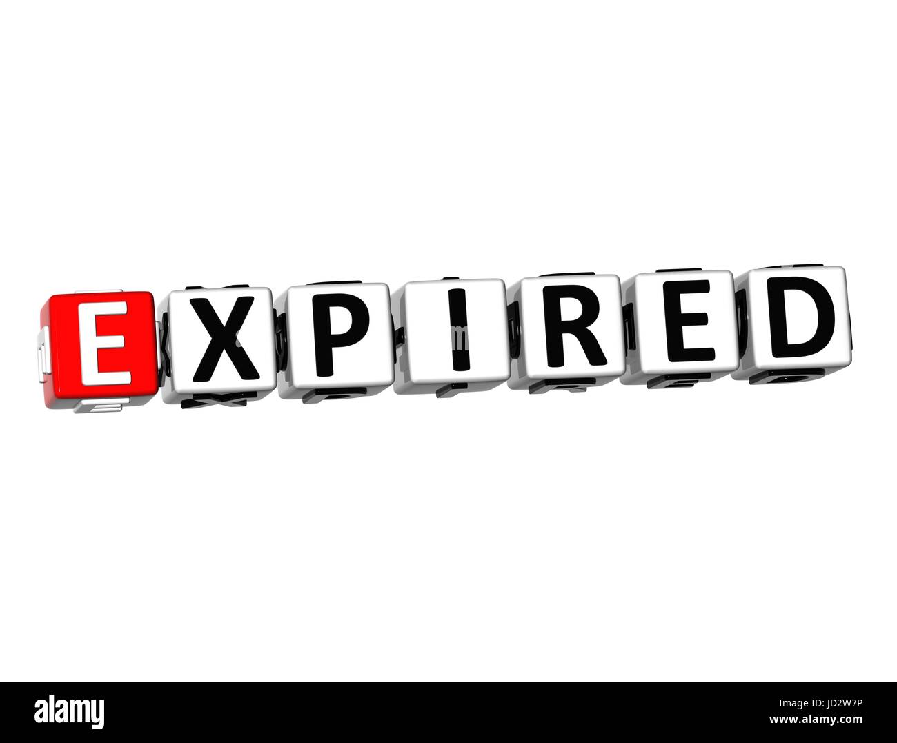 The time has expired Cut Out Stock Images & Pictures - Alamy