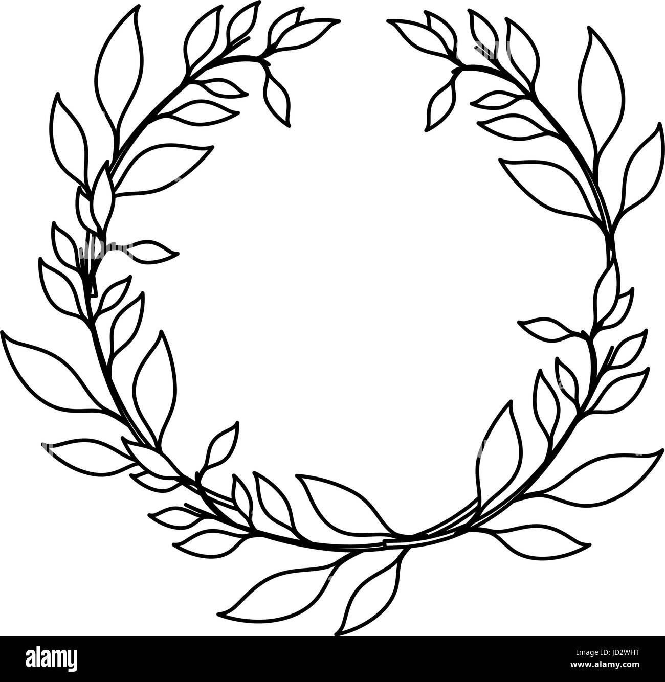 leaf around symbol Stock Vector Image & Art - Alamy